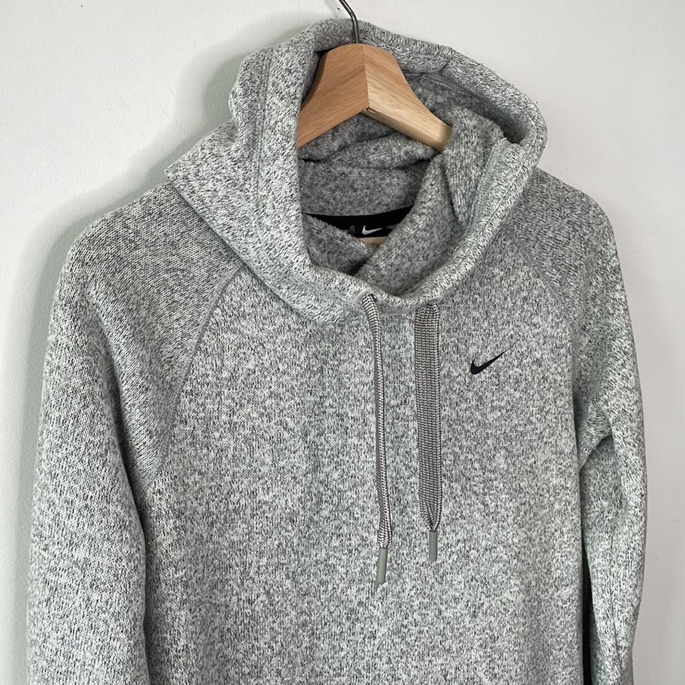 Nike Cowl Neck Light Grey Hoodie - Gem